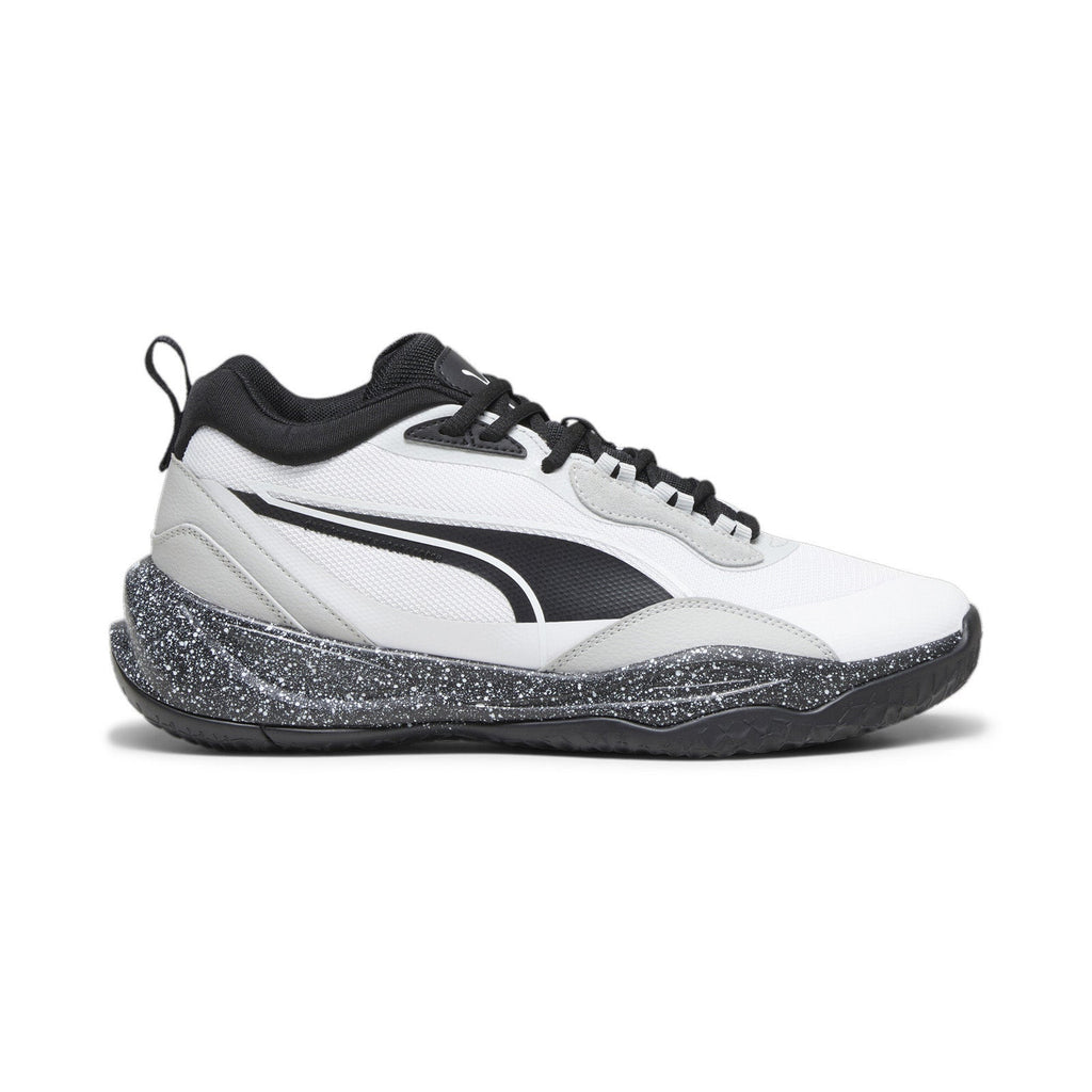 Puma Playmaker Pro Splatter 37757606 Mens White Athletic Basketball Sh ...