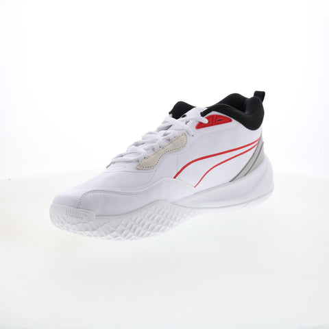 Puma Playmaker Pro Plus 37915601 Mens White Mesh Athletic Basketball S ...