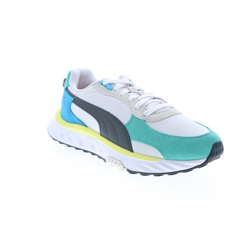 Puma Wild Rider Rollin 38151701 Mens White Leather Lifestyle Sneakers ...