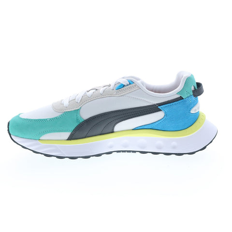 Puma Wild Rider Rollin 38151701 Mens White Leather Lifestyle Sneakers ...