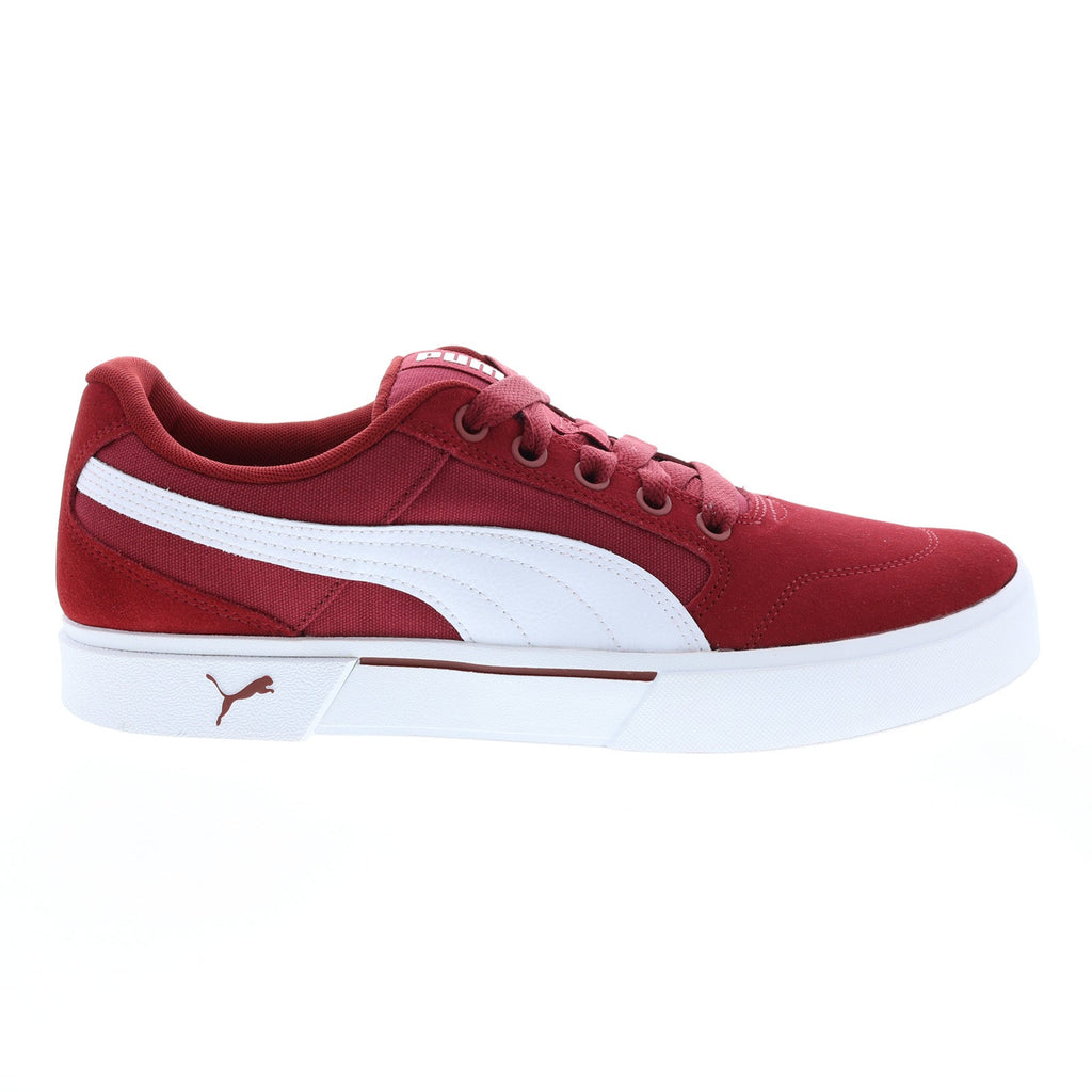Puma C-Rey SD 38288001 Mens Red Suede Lace Up Lifestyle Sneakers Shoes ...