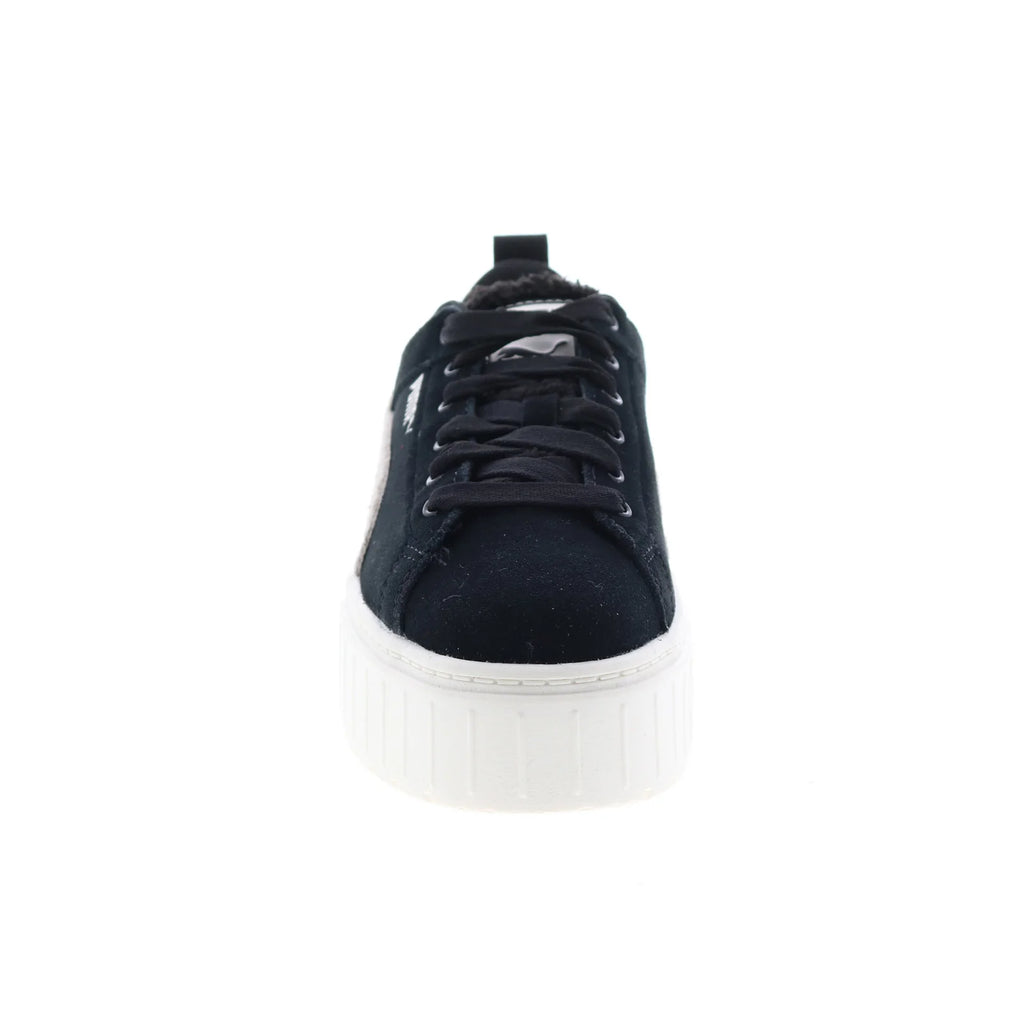 Puma Mayze Raw Teddy 38664101 Womens Black Suede Lifestyle Sneakers Sh ...