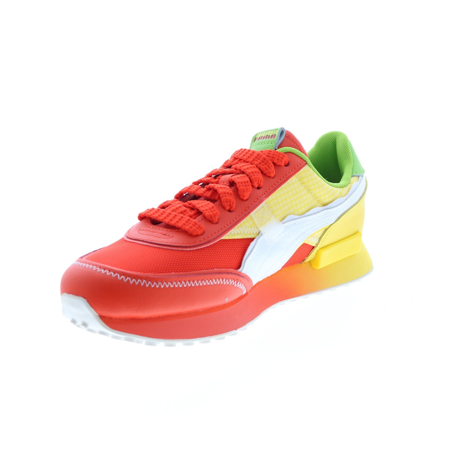 Puma Future Rider Cantina 38801701 Mens Orange Leather Lifestyle Sneak ...