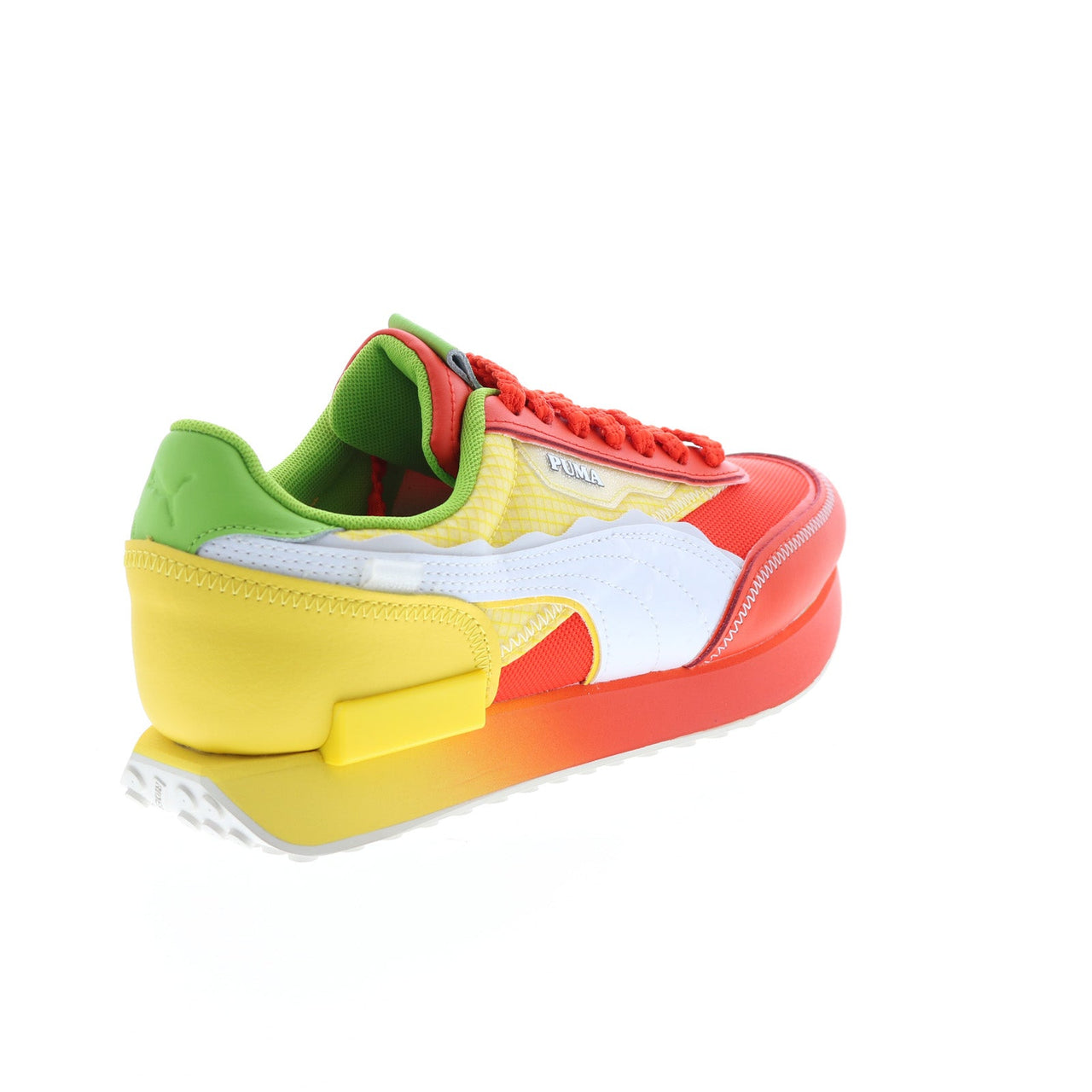 Puma Future Rider Cantina 38801701 Mens Orange Leather Lifestyle Sneak ...