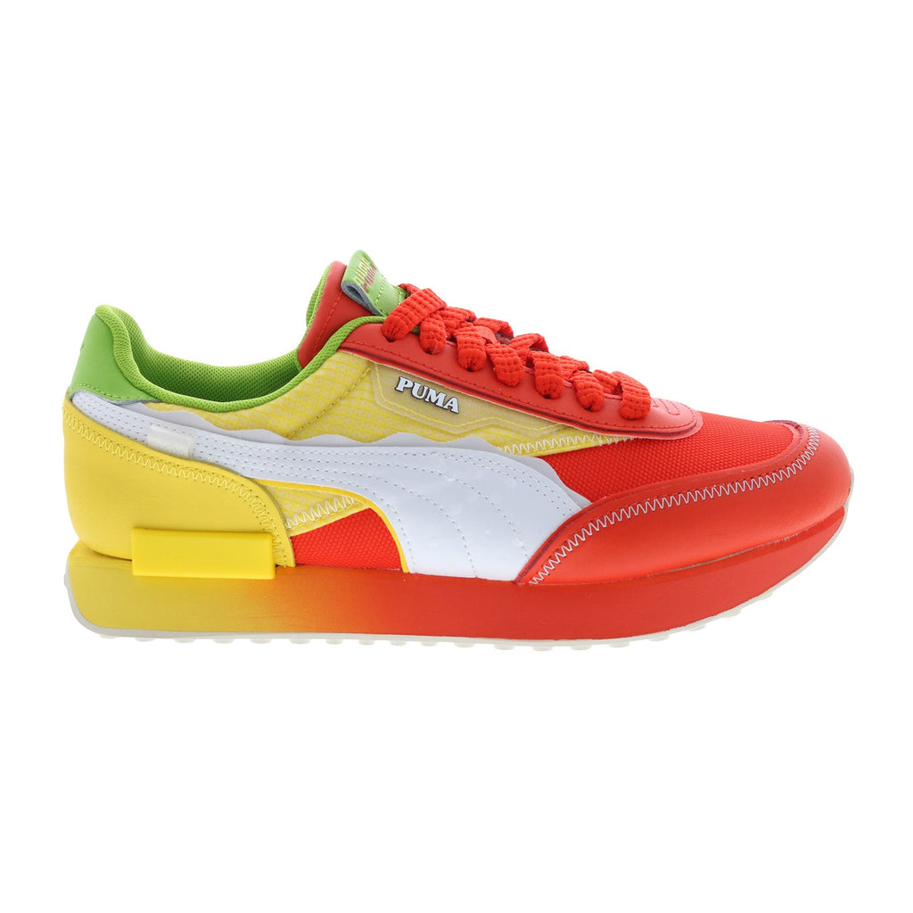 Puma Future Rider Cantina 38801701 Mens Orange Leather Lifestyle Sneak ...