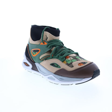 Puma TRC Blaze Mid X Black FIves Mens Brown Lifestyle Sneakers Shoes ...