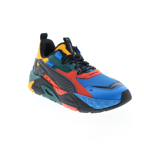 Puma RS Trck Color 39157601 Mens Blue Canvas Lifestyle Sneakers Shoes ...