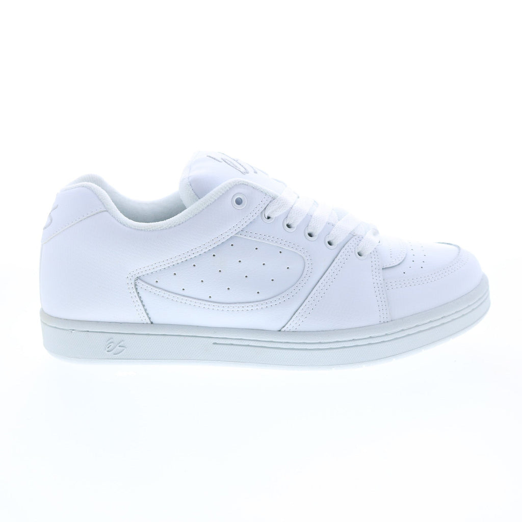 ES Accel OG 5101000139100 Mens White Leather Lace Up Skate Sneakers Sh ...
