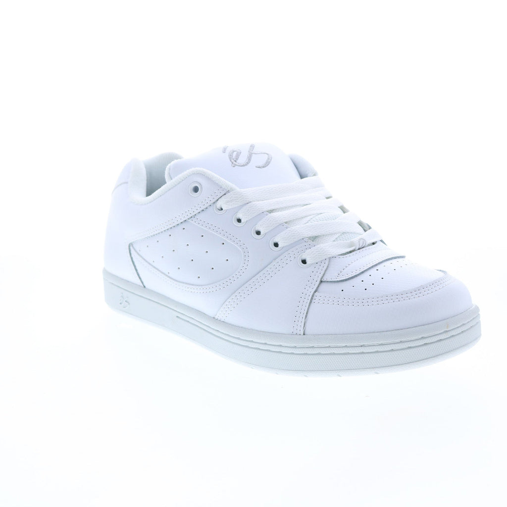 ES Accel OG 5101000139100 Mens White Leather Lace Up Skate Sneakers Sh ...
