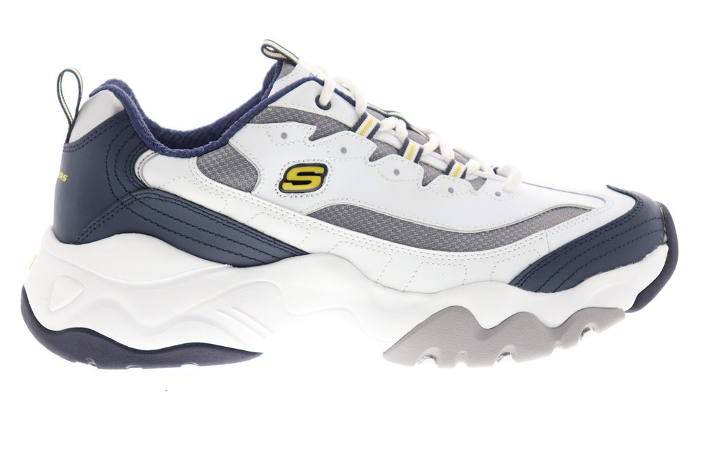 Skechers D Lites 3.0 Merriton 52684 Mens White Low Top Lifestyle Sneak ...