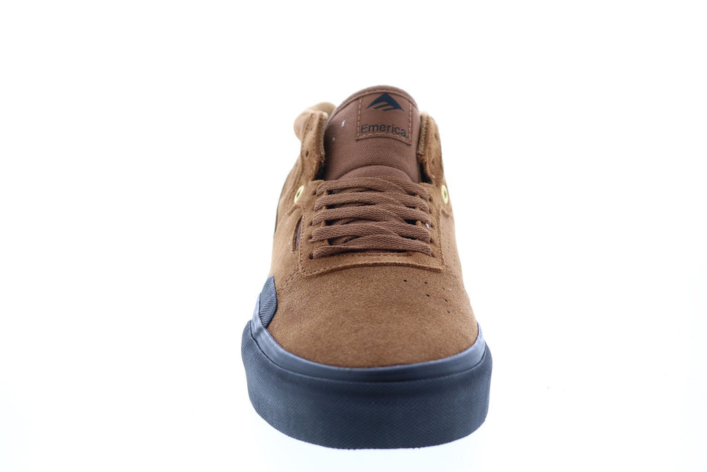 Emerica Pillar 6101000132201 Mens Brown Suede Skate Inspired Sneakers ...