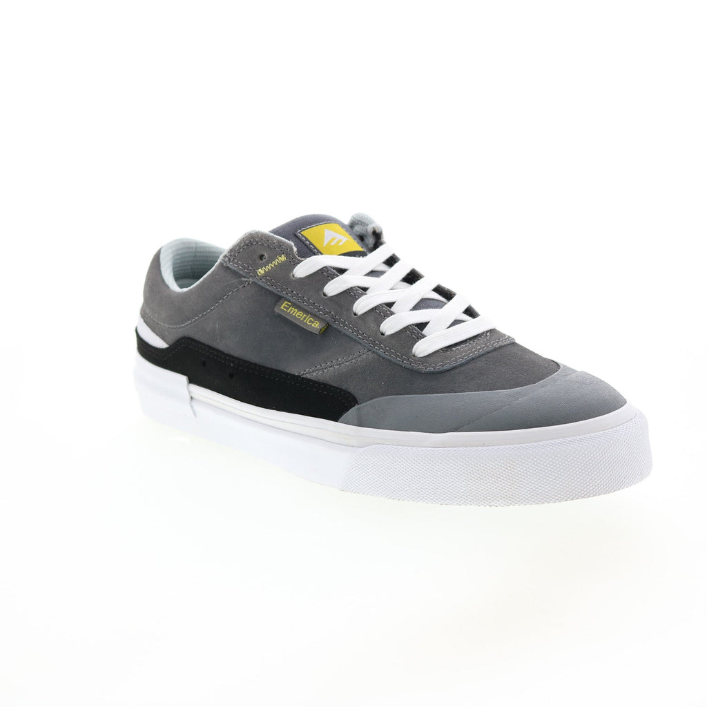 Emerica Vulcano 6101000147020 Mens Gray Suede Skate Inspired Sneakers ...