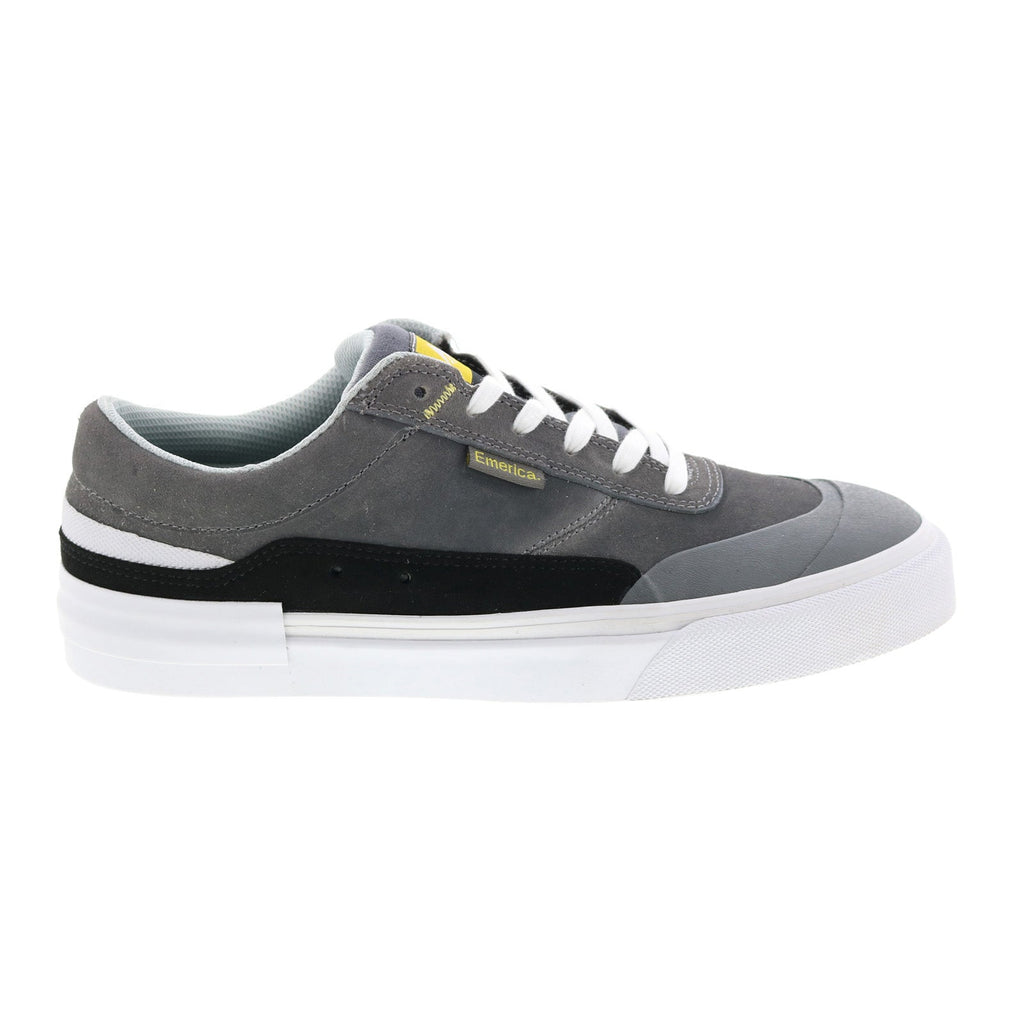 Emerica Vulcano 6101000147020 Mens Gray Suede Skate Inspired Sneakers ...