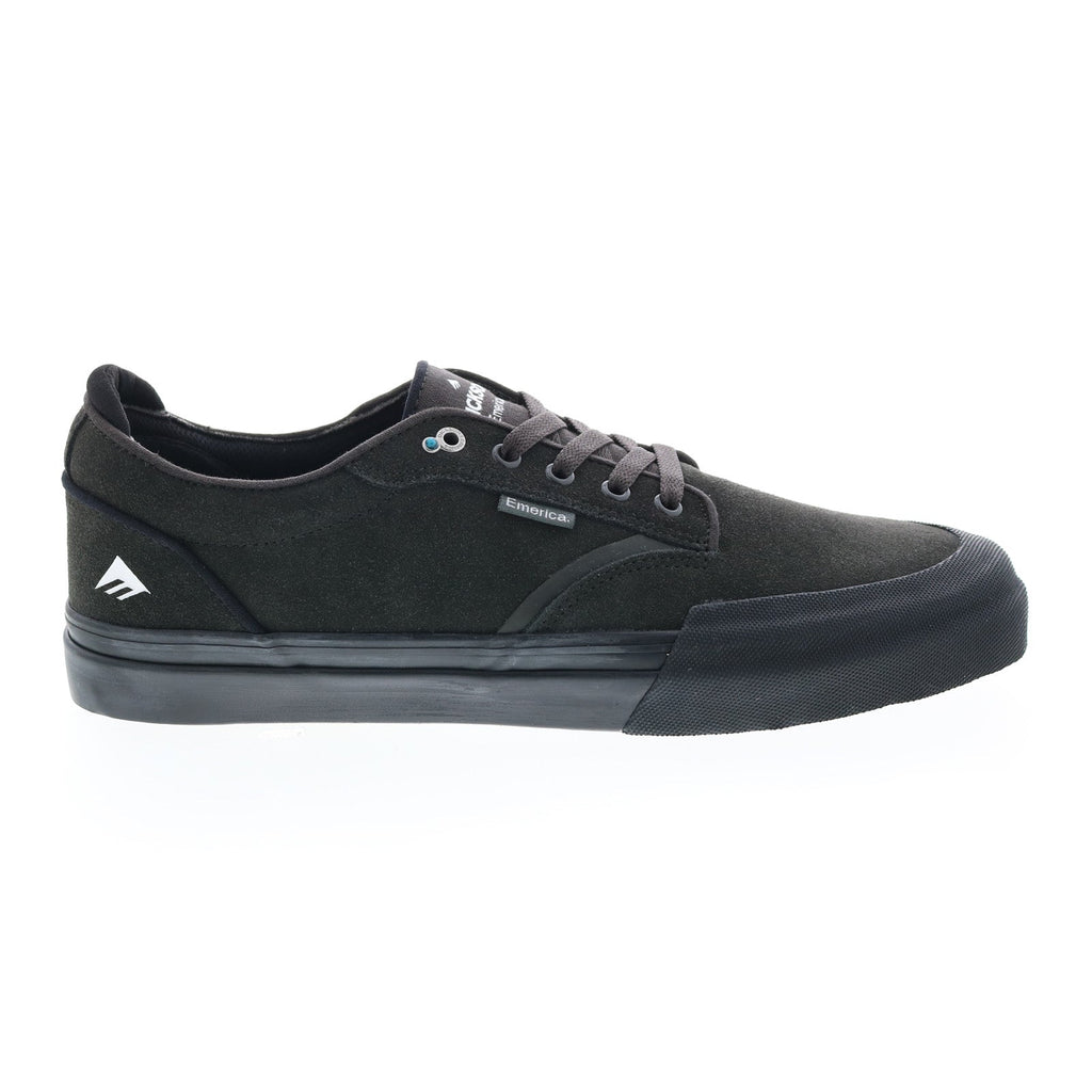 Emerica Dickson 6102000130010 Mens Gray Suede Skate Inspired Sneakers ...
