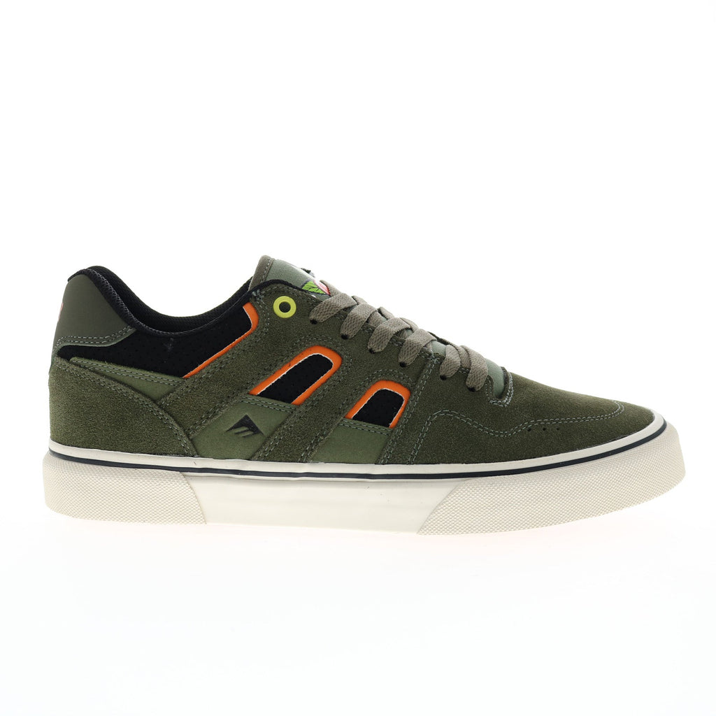 Emerica Tilt G6 Vulc X OJ Mens Green Suede Skate Inspired Sneakers Sho ...