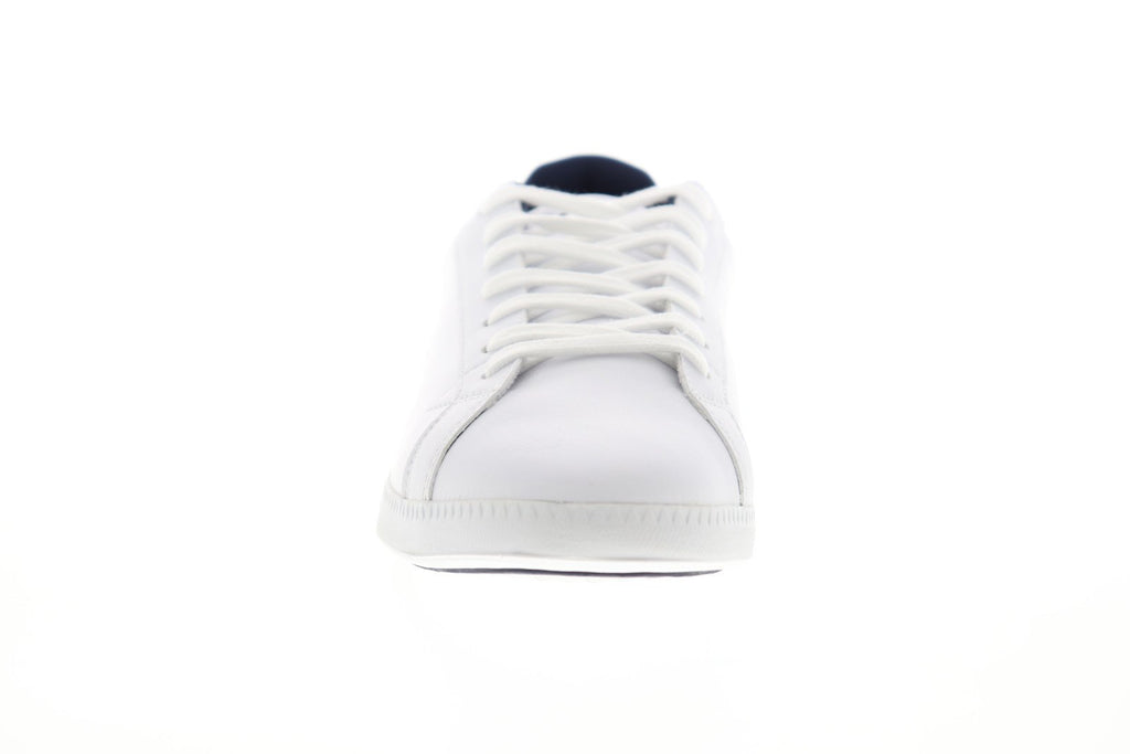 Lacoste Graduate Tri1 SMA Mens White Leather Lifestyle Sneakers Shoes ...
