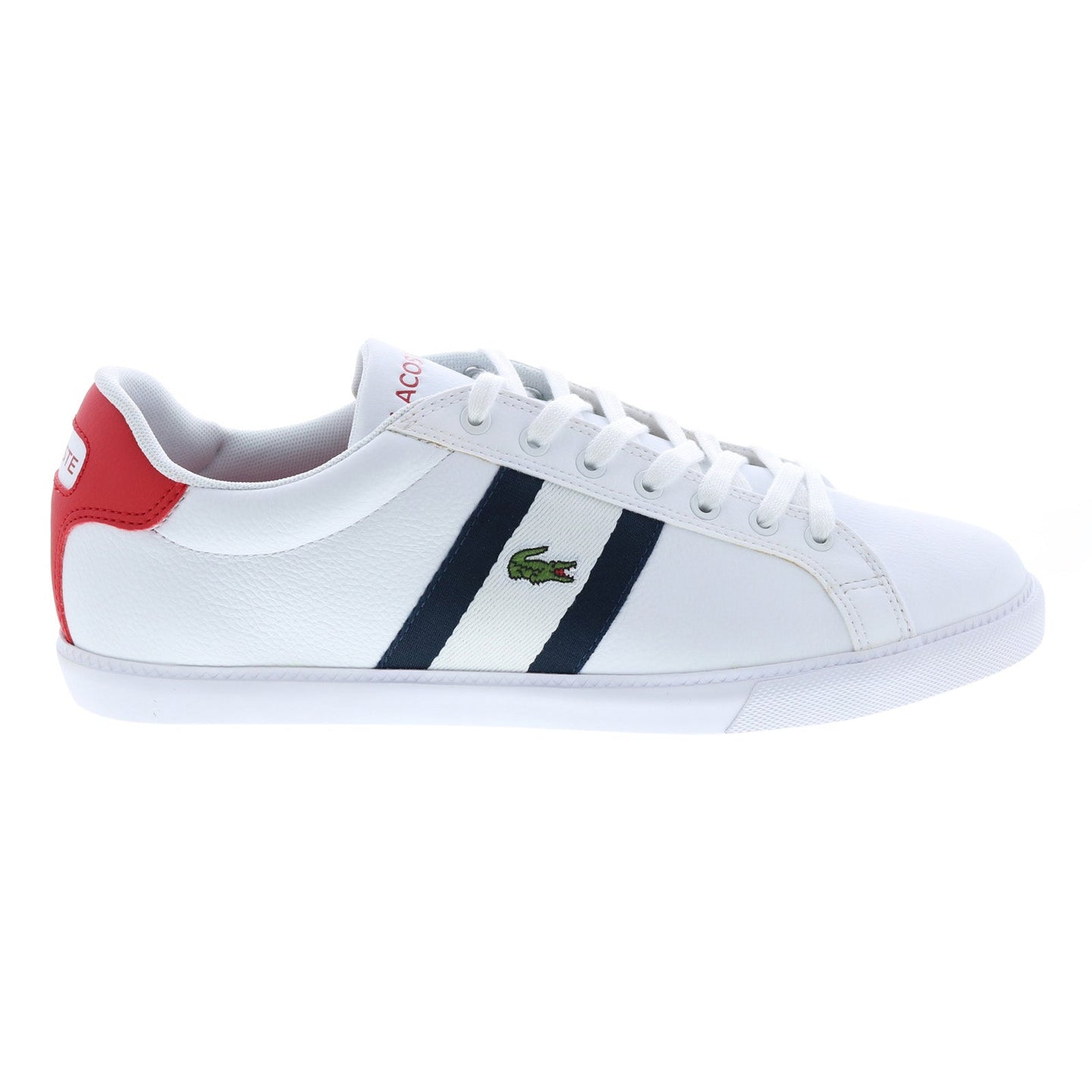 Lacoste Grad Vulc 120 2 P Sma Mens White Leather Lifestyle Sneakers Sh ...