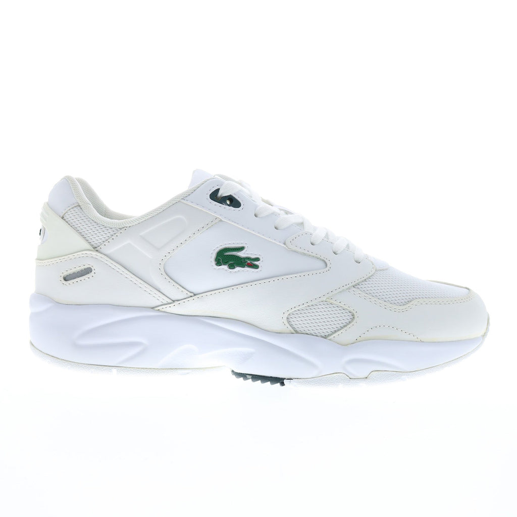 Lacoste Storm 96 LO 0120 3 Mens White Mesh Lace Up Lifestyle Sneakers ...