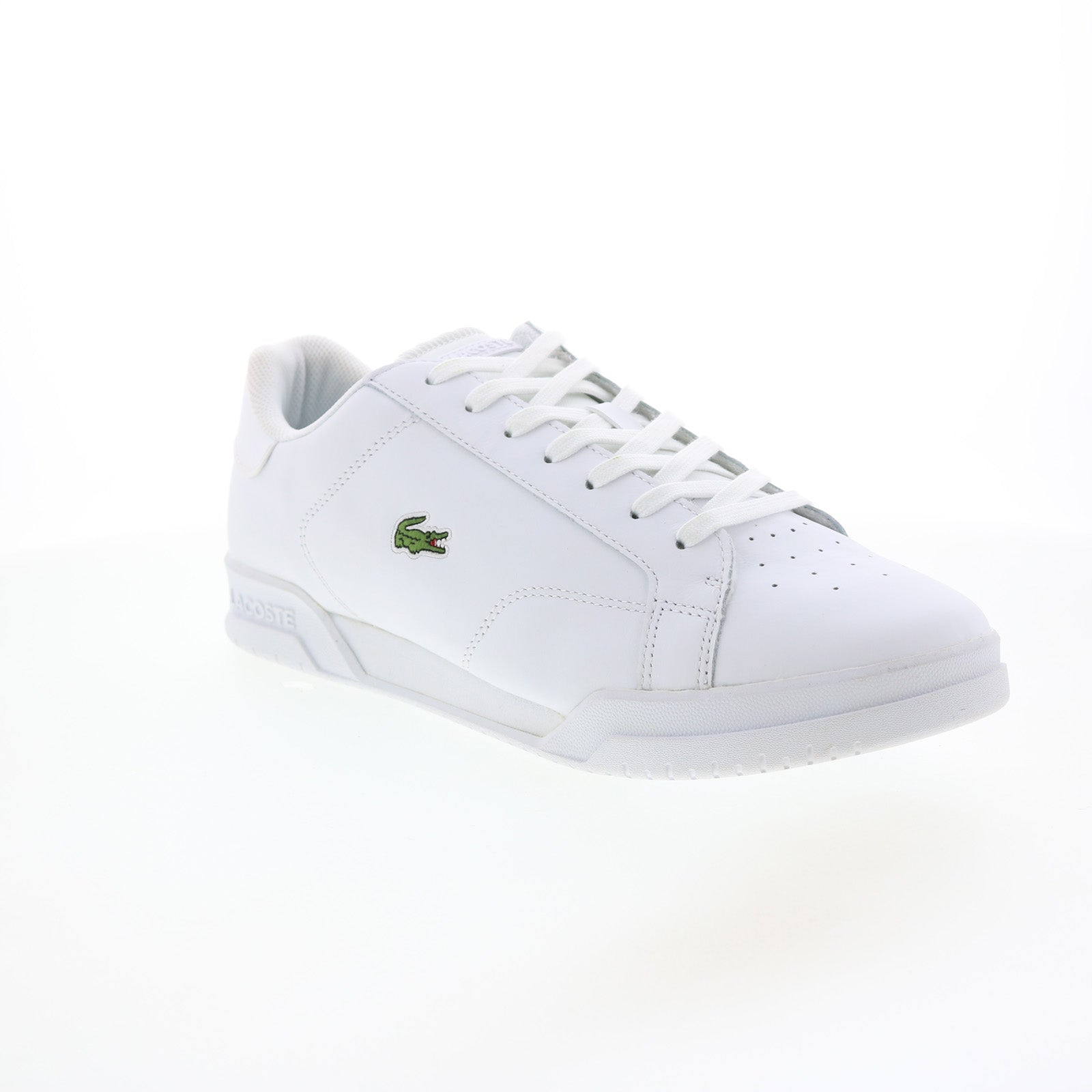 Lacoste Twin Serve 0721 2 Mens White Leather Lifestyle Sneakers Shoes ...