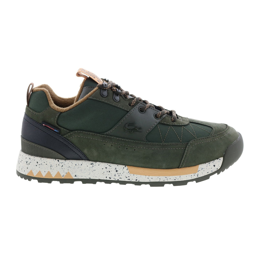 Lacoste Urban Breaker LO 2221 Mens Green Leather Lifestyle Sneakers Sh ...