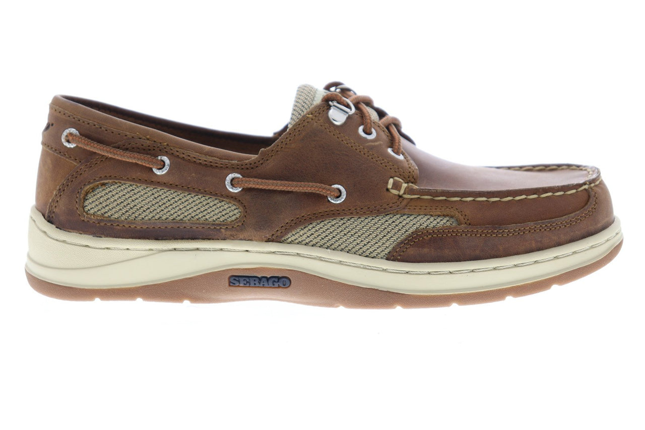 Sebago Clovehitch II 7000GE0 Mens Brown Extra Wide 4E Leather Boat Sho ...