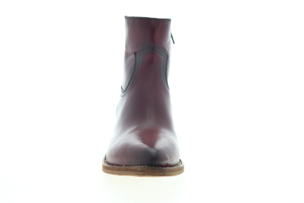 Frye Billy Inside Zip Bootie 70808 Womens Red Leather Ankle & Booties ...