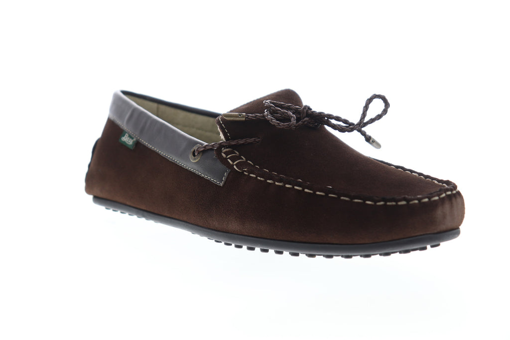 G.H. Bass Tobby Suede Leather 713200-01B Mens Brown Low Top Boat Shoes ...