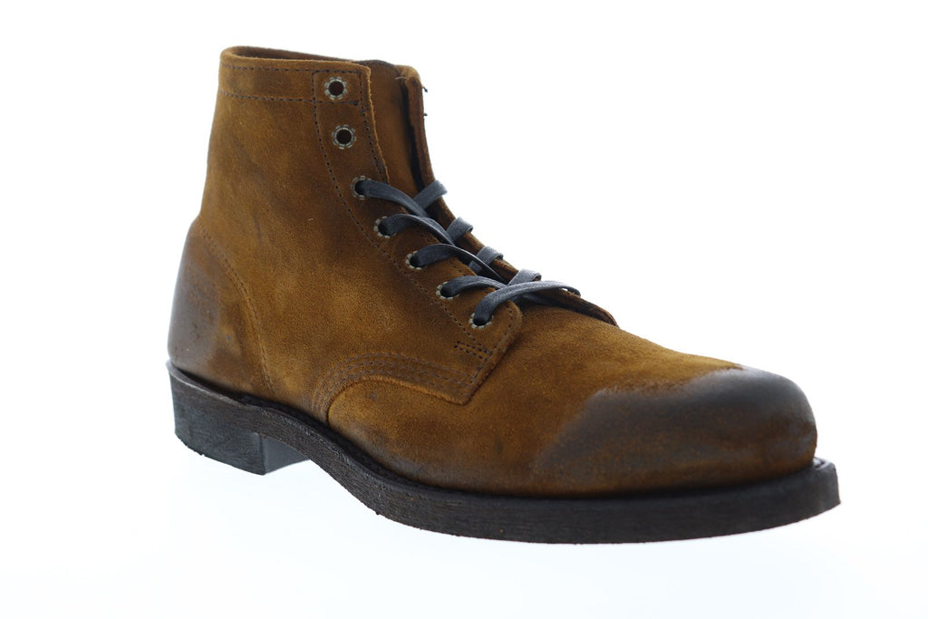 Frye Prison Boot 80373 Mens Brown Suede Lace Up Casual Dress Boots ...