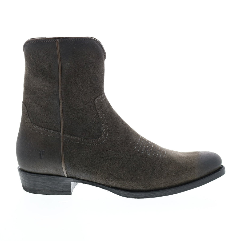Frye Austin Inside Zip Exotic Leather 80882 Mens Gray Cowboy Western B ...