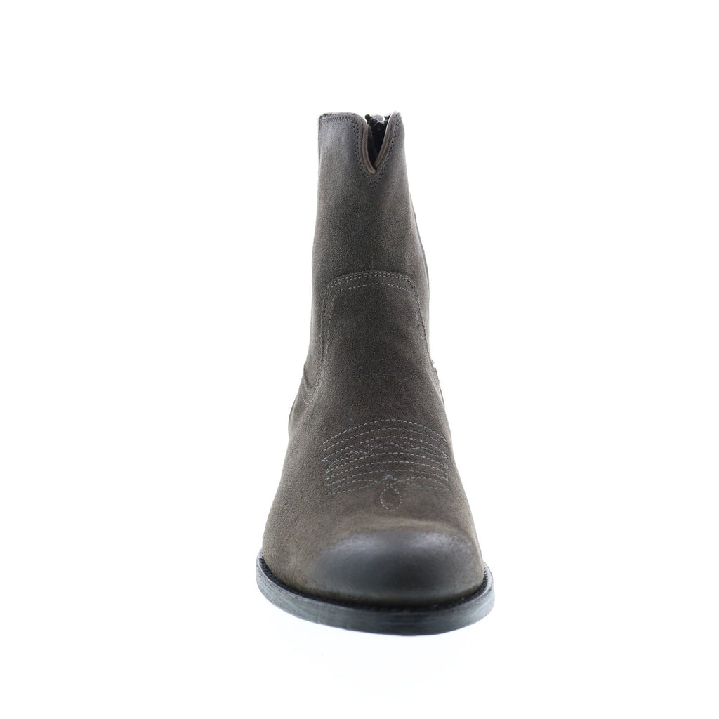 Frye Austin Inside Zip Exotic Leather 80882 Mens Gray Cowboy Western B ...