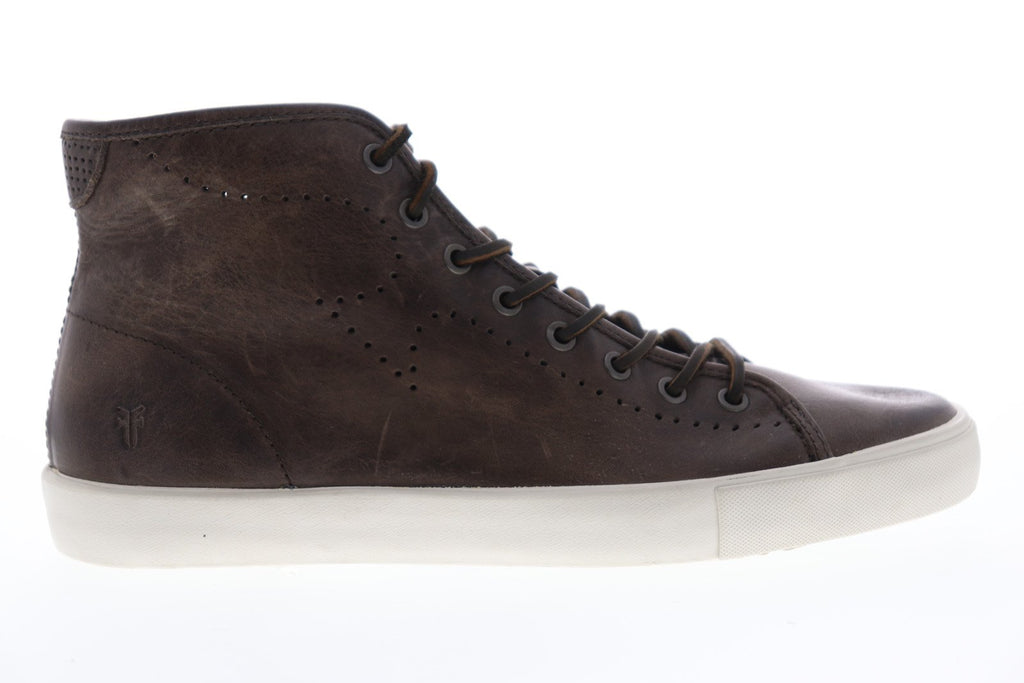 Frye Brett Perf Logo High 81511 Mens Brown Leather Lifestyle Sneakers ...