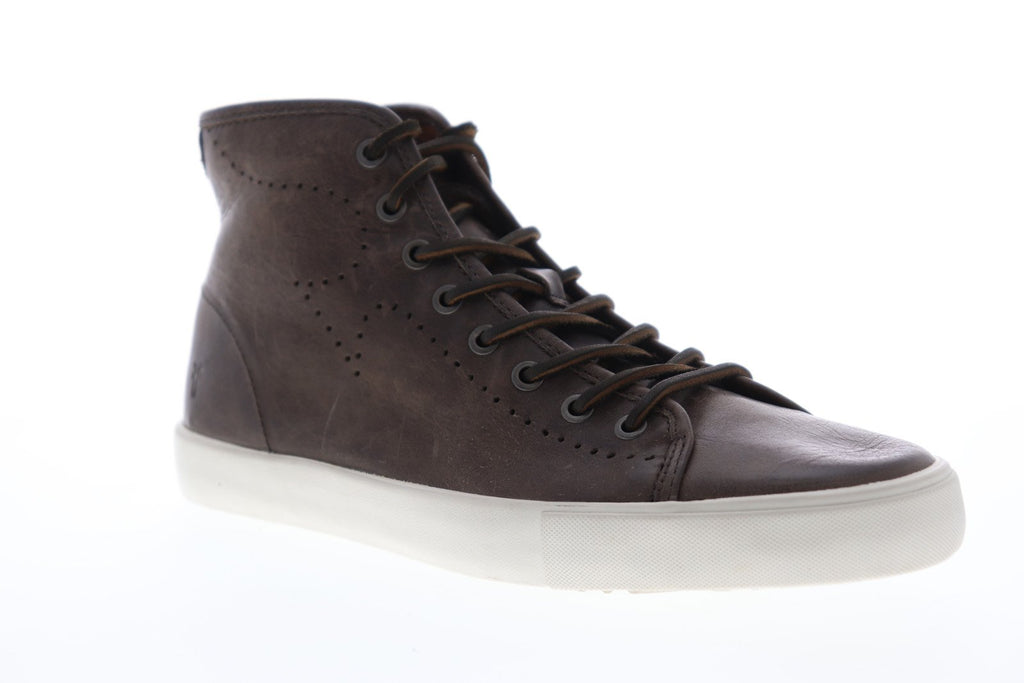Frye Brett Perf Logo High 81511 Mens Brown Leather Lifestyle Sneakers ...