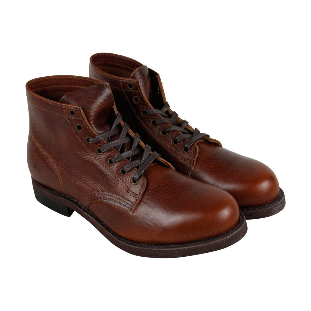 Frye Prison Boot 84149 Mens Brown Leather Lace Up Casual Dress Boots ...