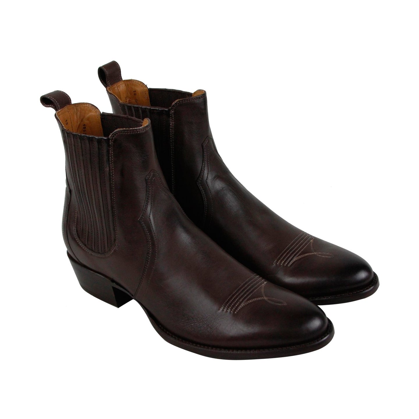 Frye Grady Chelsea Exotic Leather 89916 Mens Brown Cowboy Western Boot ...