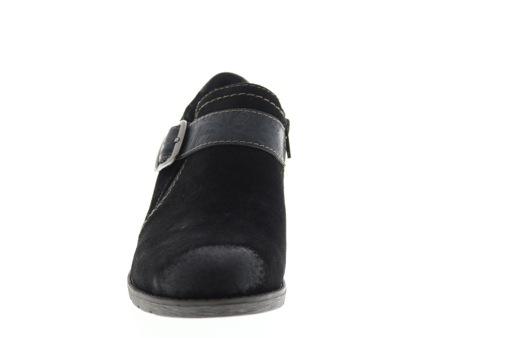 Earth Origins Oakland Addie Womens Black Suede Zipper Ankle & Booties ...