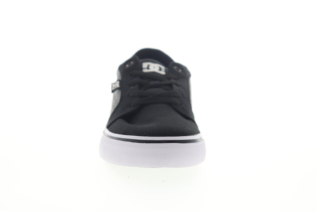 DC Anvil TX SE ADYS300036 Mens Black Canvas Lace Up Skate Sneakers Sho ...