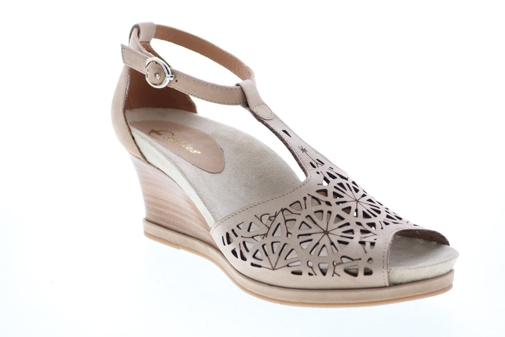 Earthies Casella Buck CASELLA-BIS Womens Brown Strap Wedges Heels Shoe ...