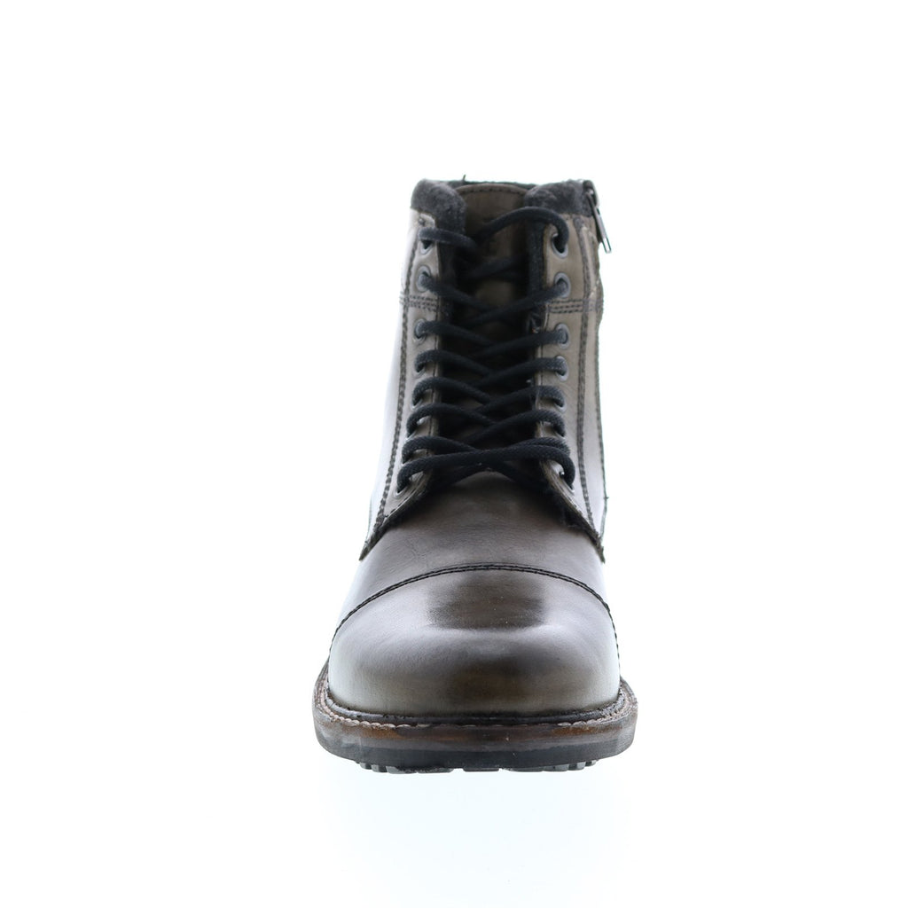 Crevo Camden CV1217-020 Mens Gray Leather Casual Dress Boots - Ruze Shoes