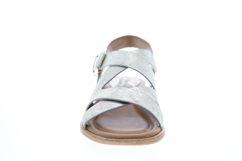 Comfortiva Devera Flat CT0012308 Womens Silver Slingback Sandals Shoes ...