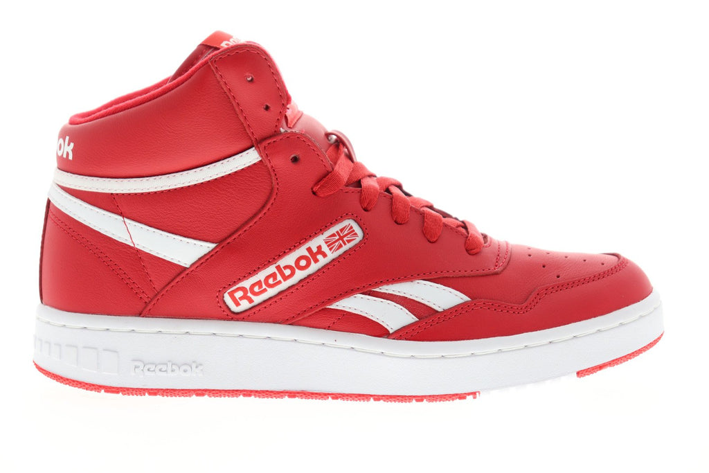 Reebok BB 4600 EH2137 Mens Red Leather High Top Lifestyle Sneakers Sho ...
