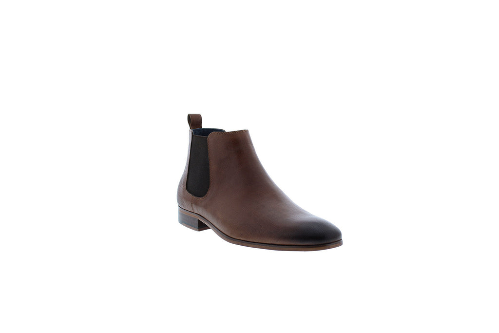 English Laundry Kipp EL2461B Mens Brown Leather Slip On Chelsea Boots ...