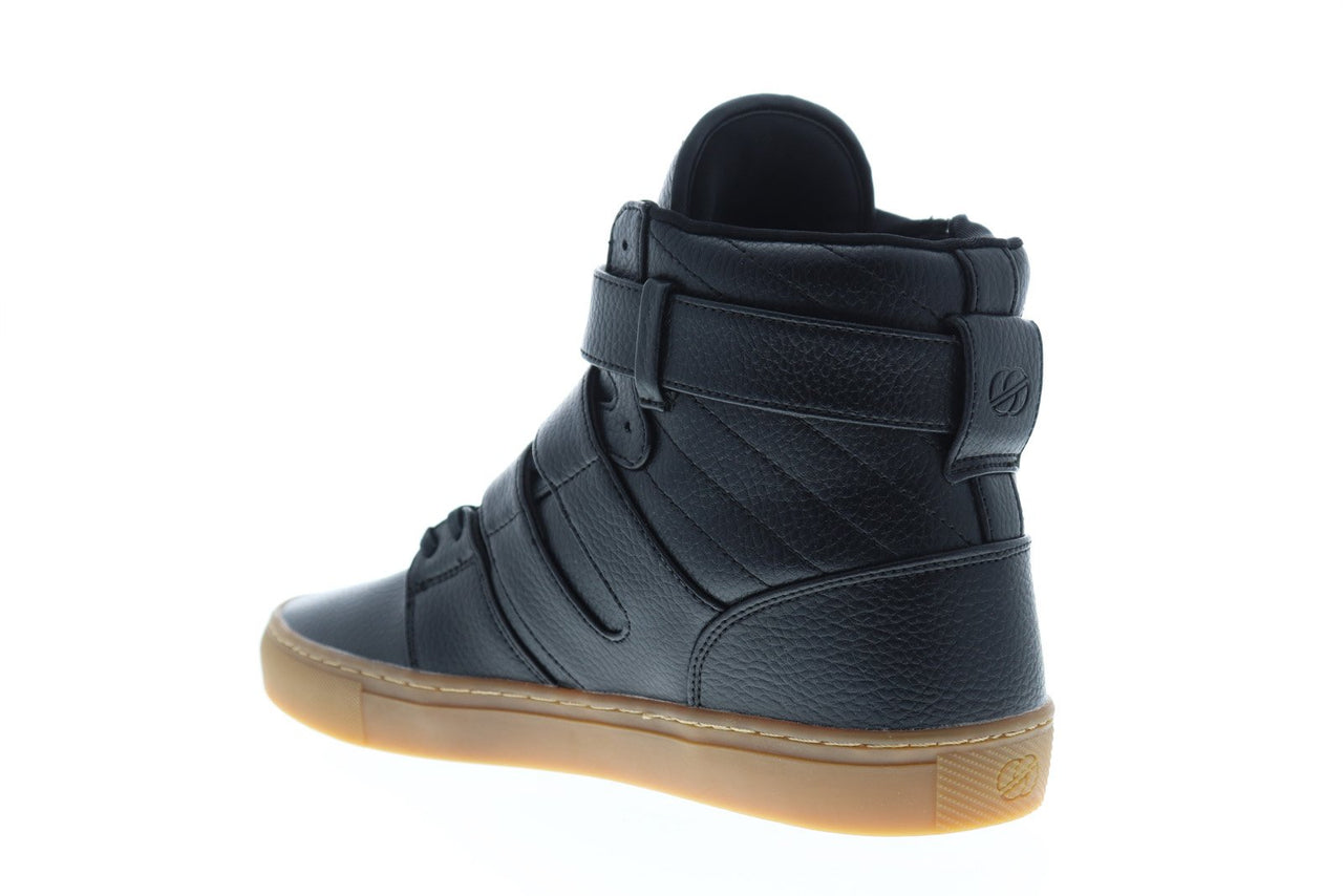Radii Straight Jacket Vlc FM1037 Mens Black Leather Lifestyle Sneakers ...