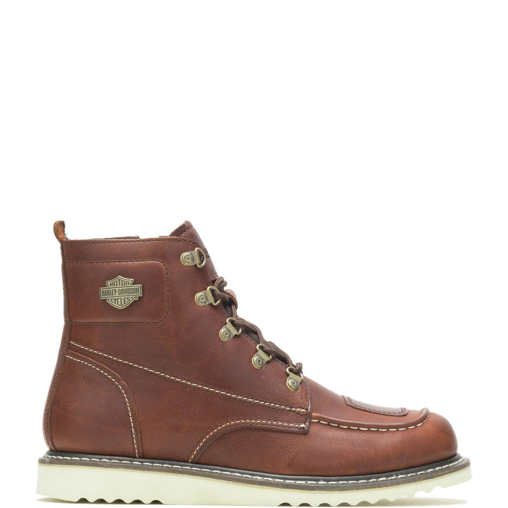 Harley-Davidson Hagerman D93756 Mens Brown Leather Motorcycle Boots ...