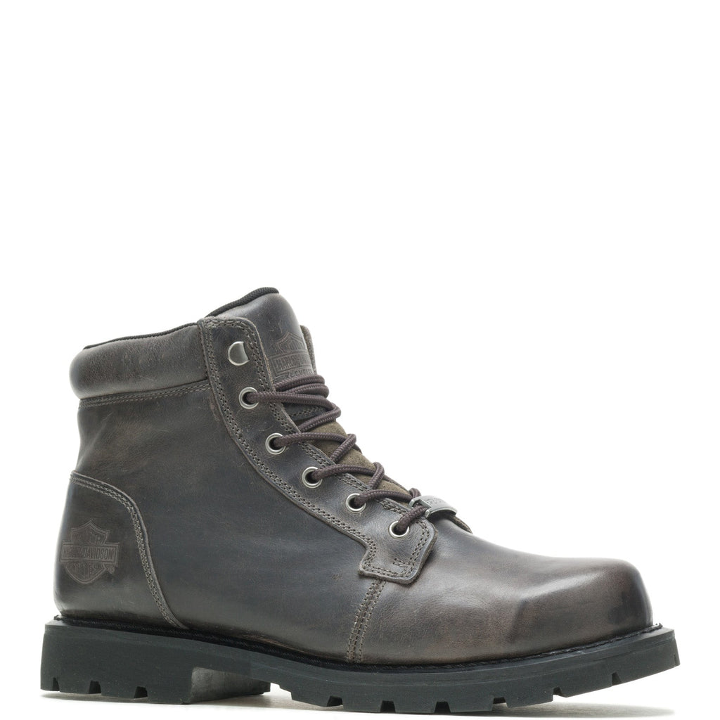 Harley-Davidson Pearson 5" Lace D93794 Mens Gray Leather Motorcycle Bo ...
