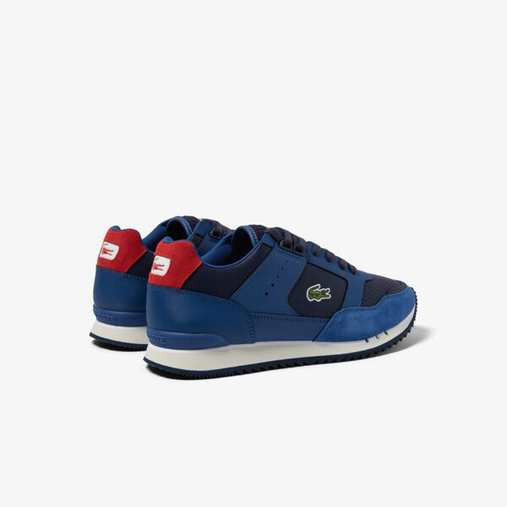 Lacoste Partner Piste 123 1 SMA Mens Blue Leather Lifestyle Sneakers S ...