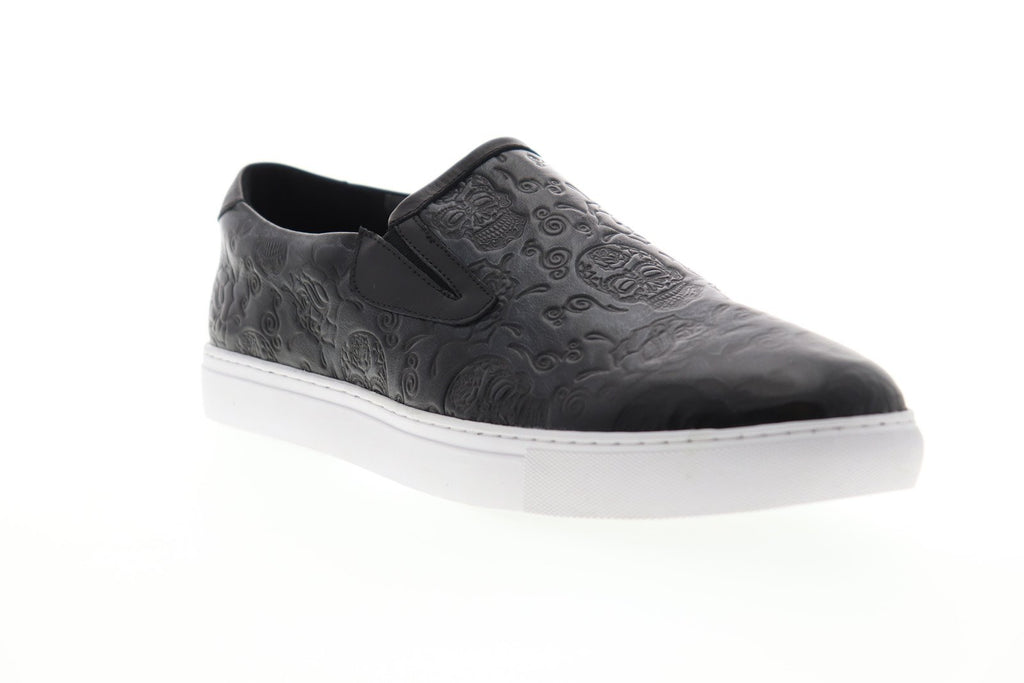 Robert Graham Baxter II RGS5237 Mens Black Leather Lifestyle Sneakers ...