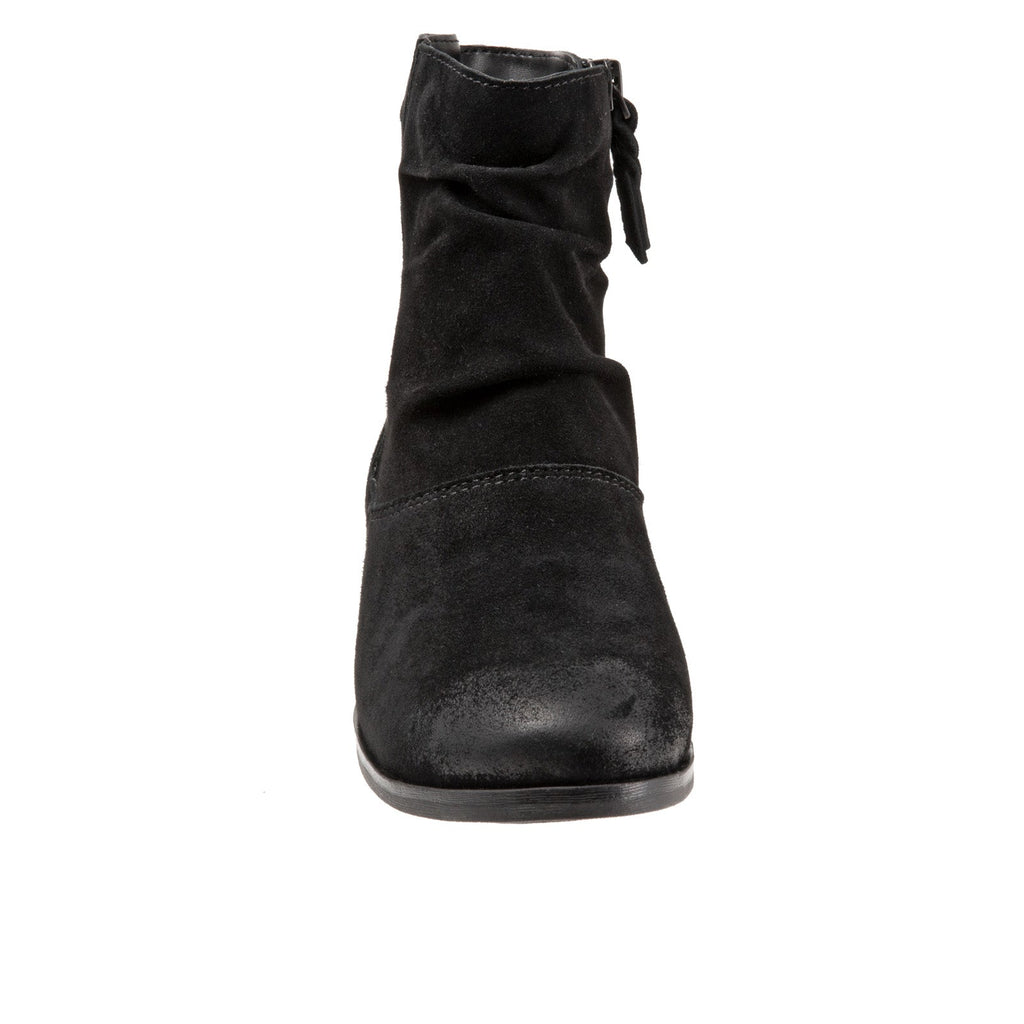 Softwalk Rochelle S1860-003 Womens Black Leather Ankle & Booties Boots ...