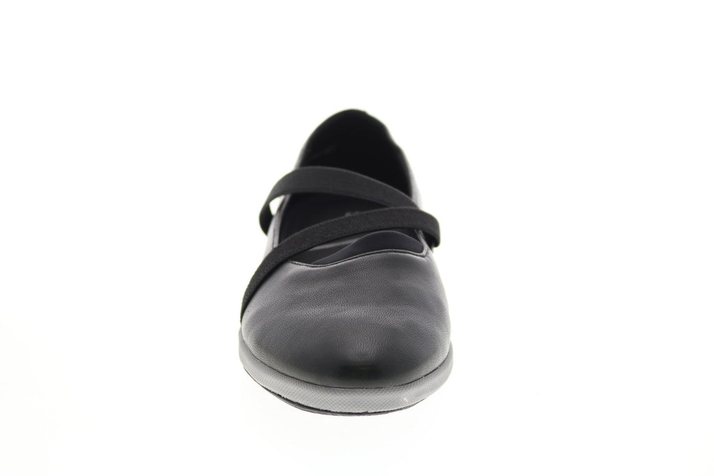 Sava Haely Leather S1880-001 Womens Black Canvas Mary Jane Flats Shoes ...