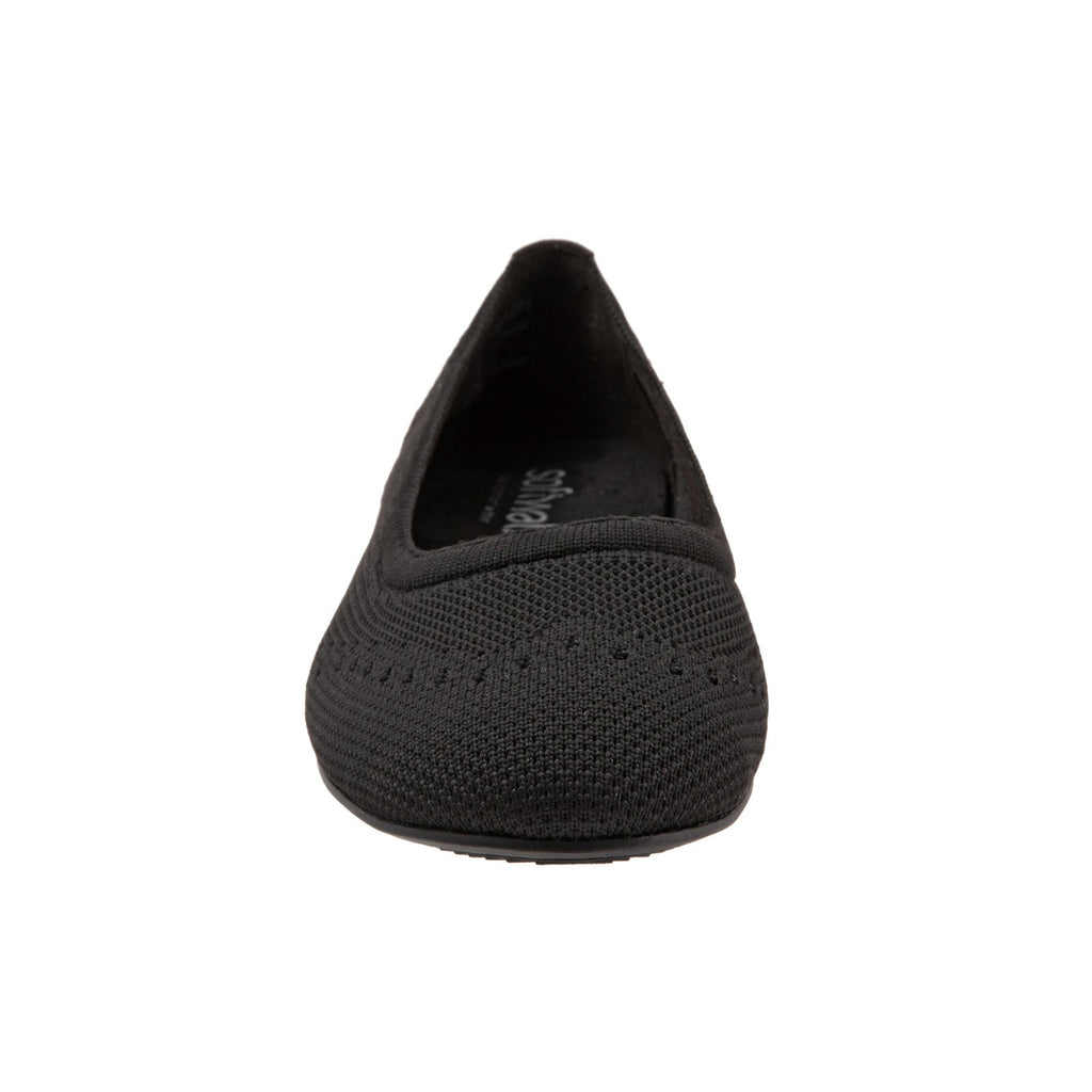 Softwalk Santorini S1961-001 Womens Black Leather Slip On Ballet Flats ...