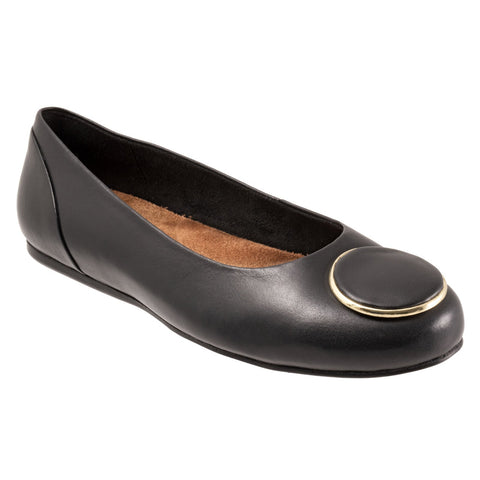 Softwalk Sonoma Halo S2257-001 Womens Black Narrow Ballet Flats Shoes ...